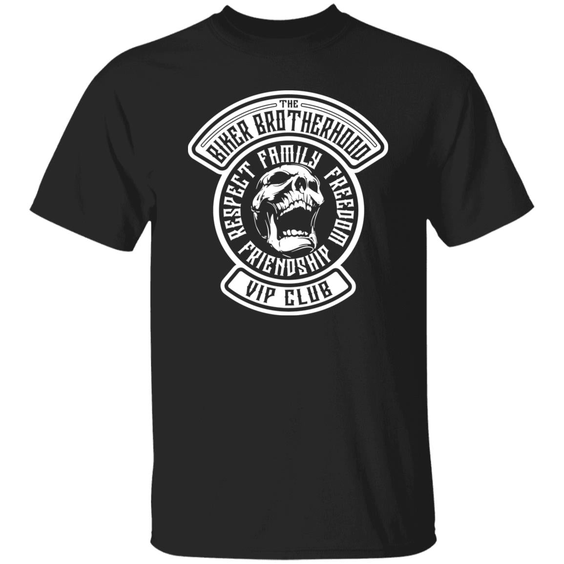Biker Brotherhood Club Patch Tee - Front Logo – Biker VIP Gear
